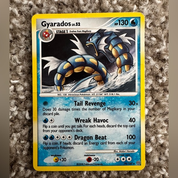 Pokemon | Other | Gyarados Pokmon Card | Poshmark